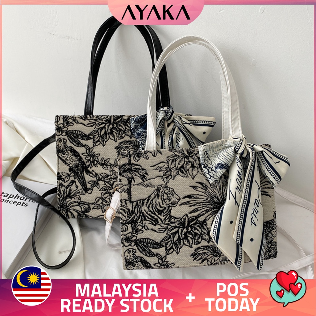 AYAKA STYLISH HANDBAG WOMEN bercorak terbaru SLING BAG classy BEG ...