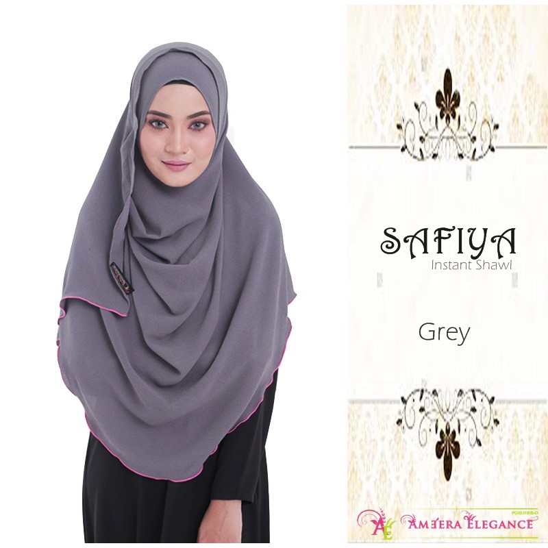 🔥 [SALE! SALE!]🔥 Ameera Elegance 🌺 SAFIYA Flare Instant Shawl 🌺 (Kod ...
