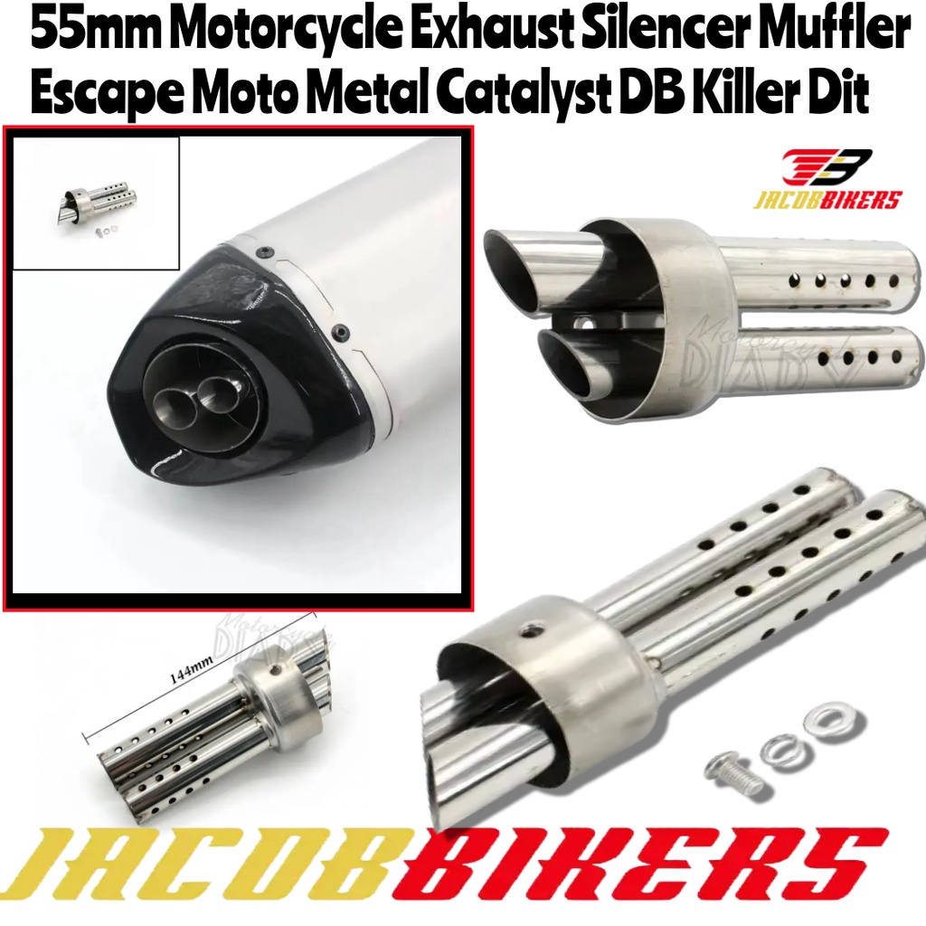 51mm Motorcycle PIPE DB Killer Silencer Noise Sound Eliminator Exhaust ...
