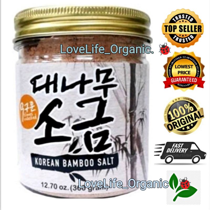 EARTH LIVING Organic 9 Times roasted Korean Bamboo Salt 360G Exp:9/2026 ...