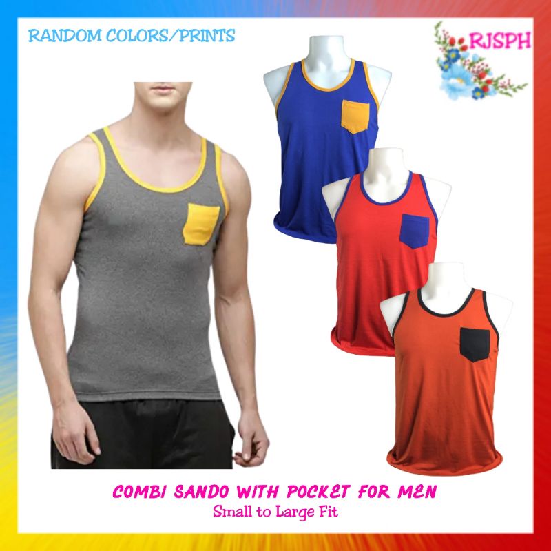 Combi Sando with Pocket for Men [JOHNSON] - Small to Large Fit | Shopee ...