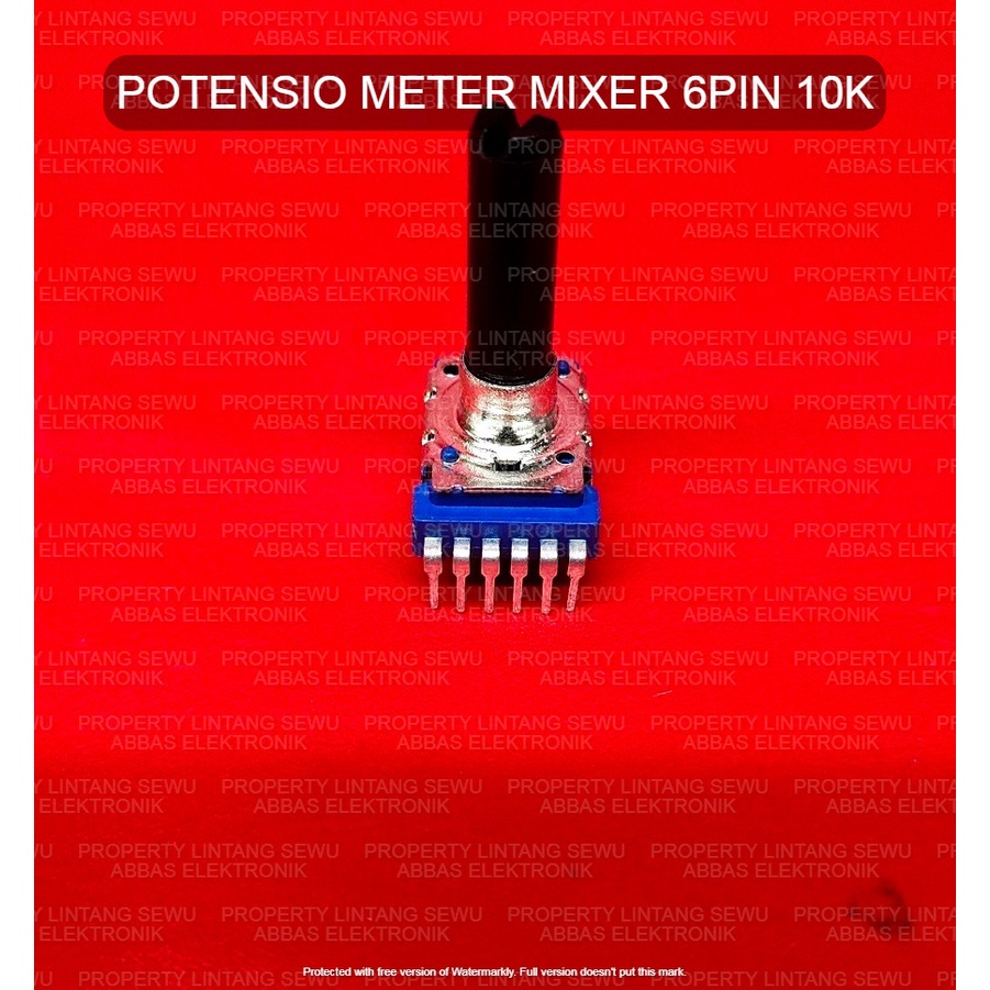Potensiometer MIXER 6 PIN 6 FEET 10K 10 KILO OHM POTENSIO MIXER ...