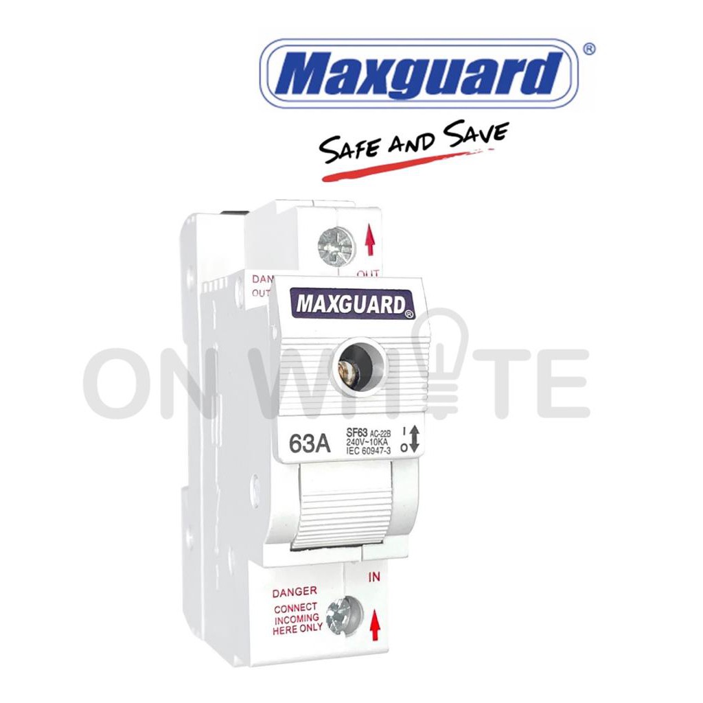 MAXGUARD Switch Fuse 63A 1 Pole [SIRIM] Main Sw Fuses 1P | Shopee Malaysia