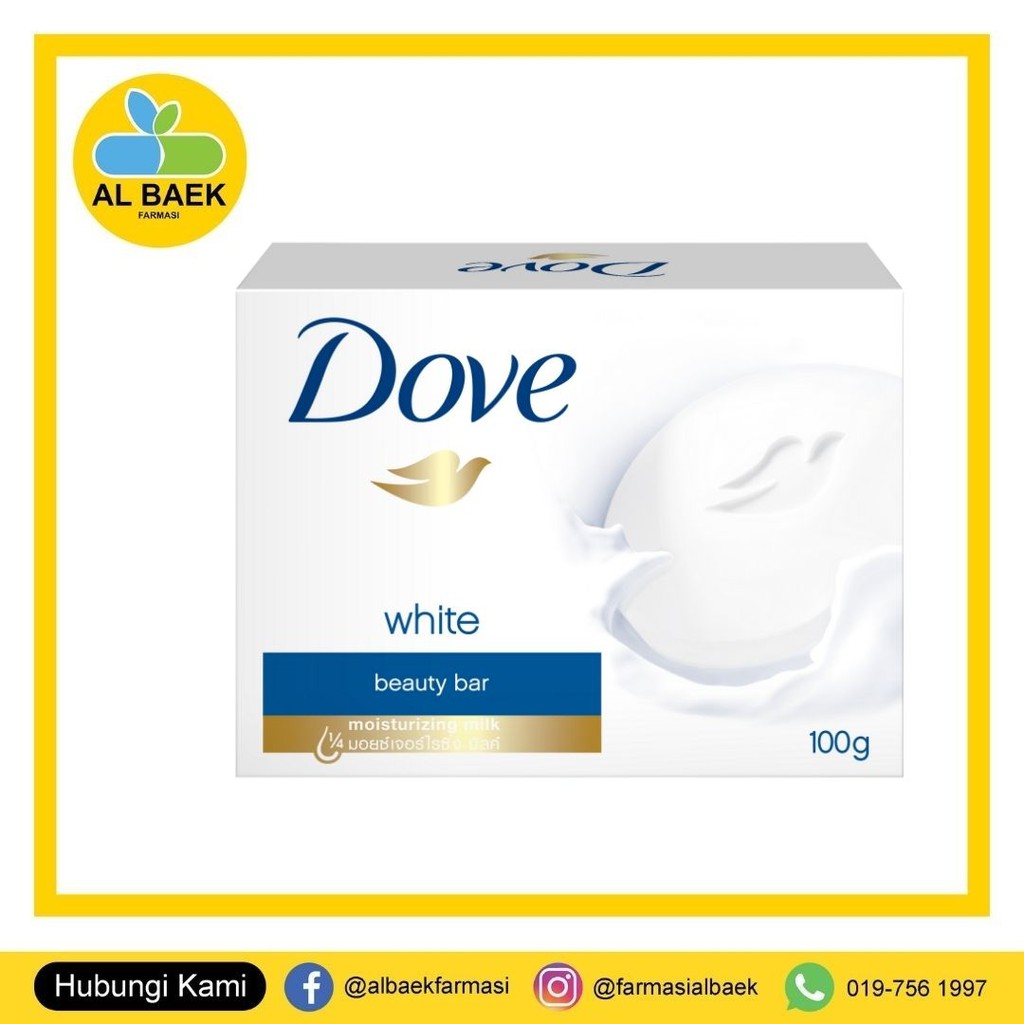 Dove White Beauty Bar Soap 100g Shopee Malaysia