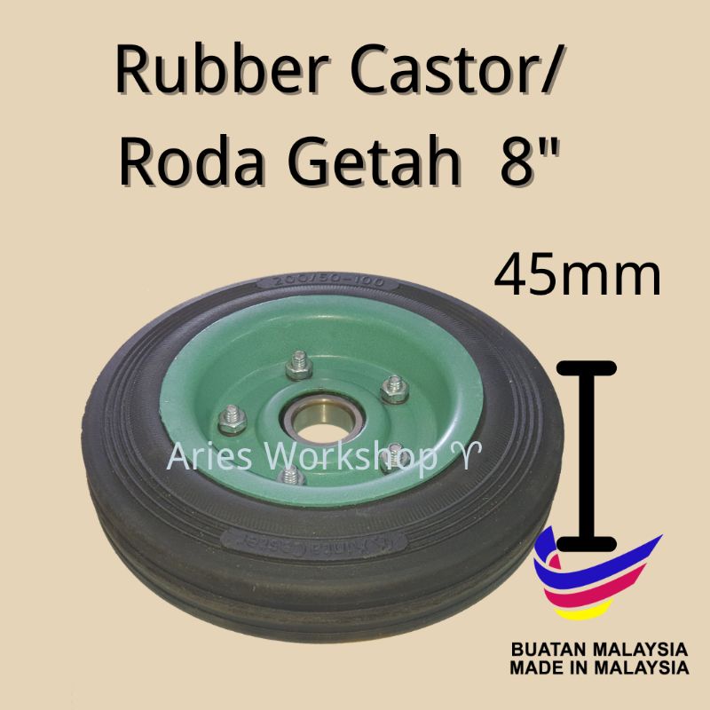 Solid Heavy Duty Trolley Tyre / Replacement Wheel (1pc) / Penggantian ...