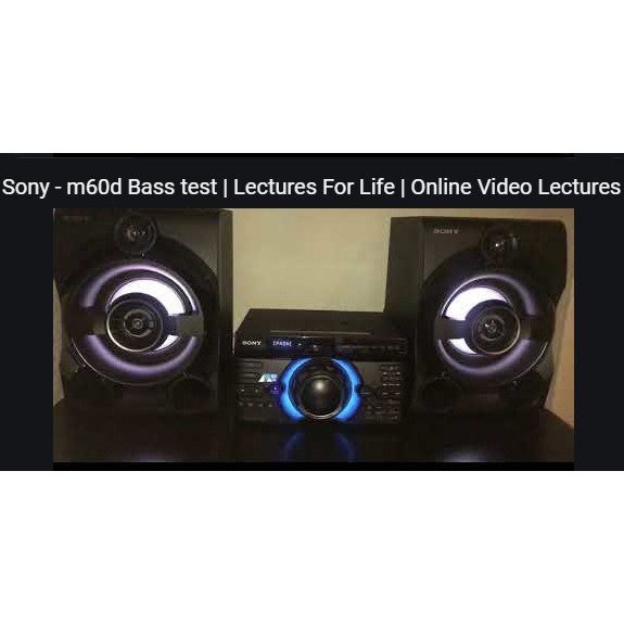 SONY MHC-M60D | High Power Home Audio Systems | DVD | HDMI | Microphone ...