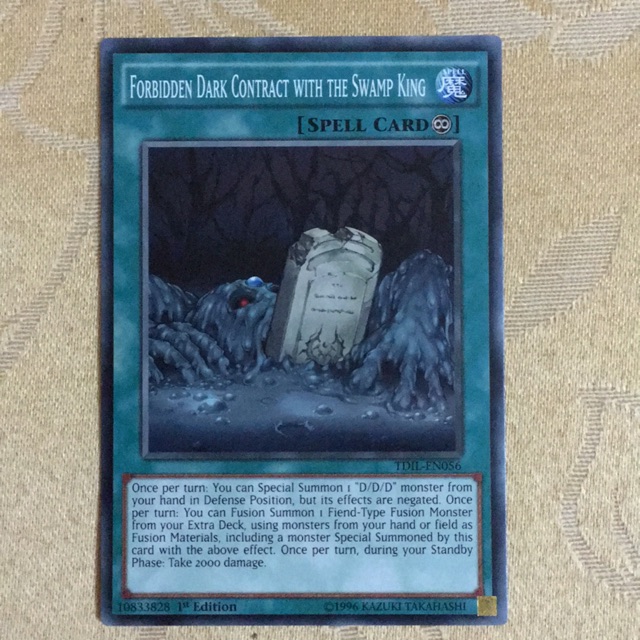 Yugioh Card - Forbidden Dark Contract With The Swamp King | Shopee Malaysia