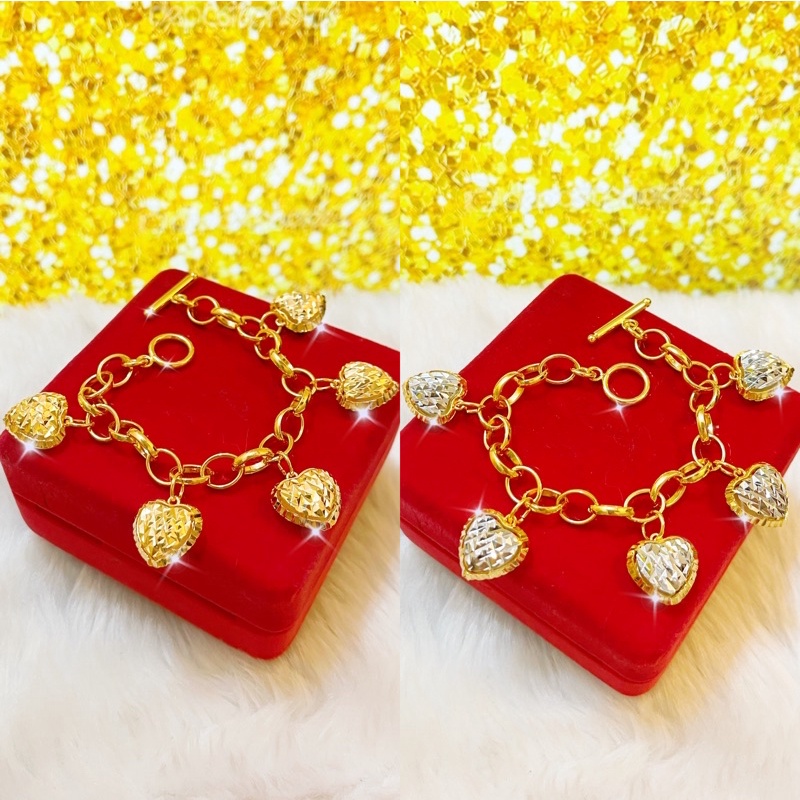 RANTAI TANGAN PAPER CLIP / RANTAI TANGAN HARDWARE LOVE TEBUK HOLLOW ...