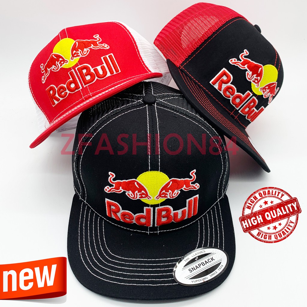 RED BULL VINTAGE HIGH QUALITY SNAPBACK CAP TOPI LELAKI (CP-027 ...