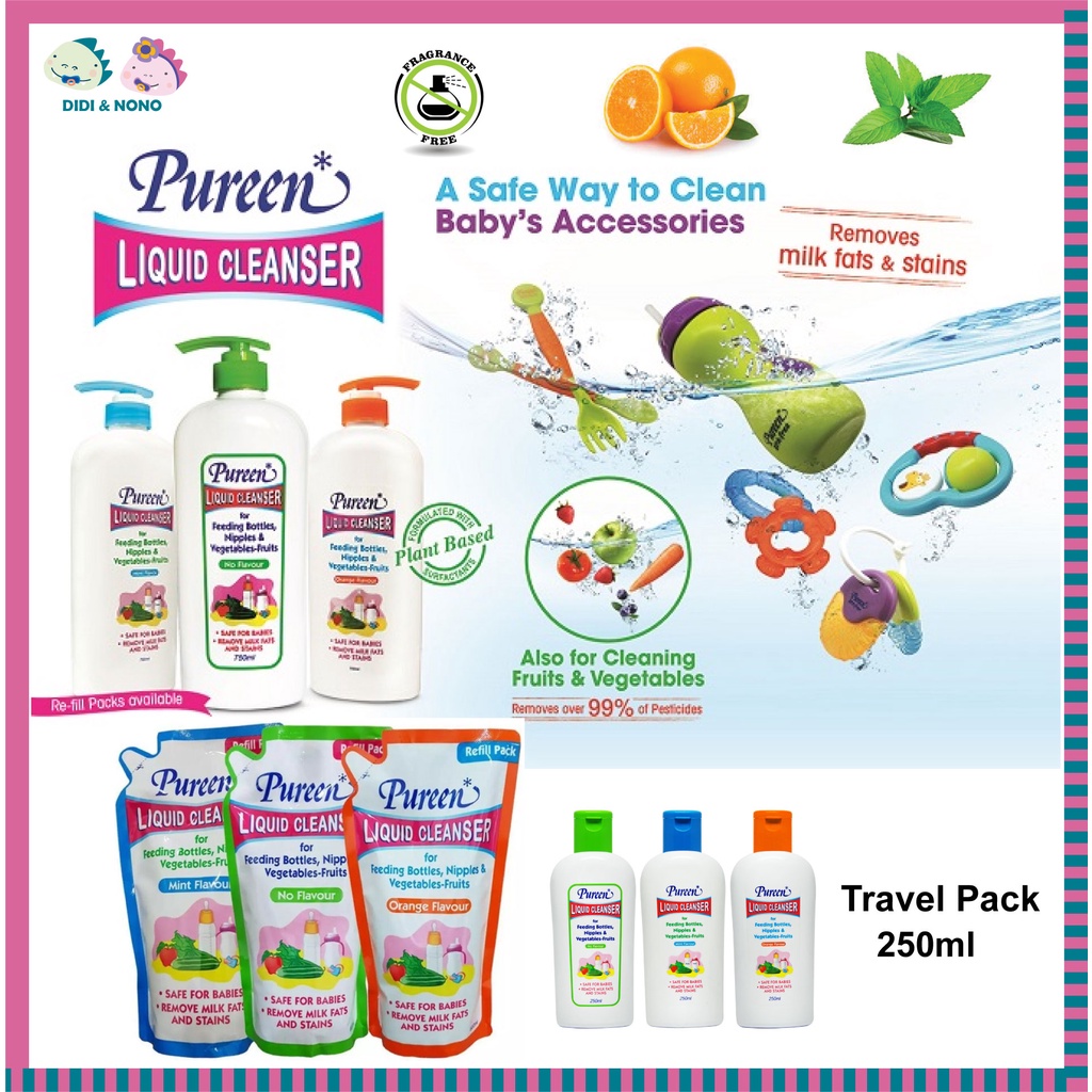 Pureen Liquid Cleanser [ 250ml / 550ml / 750ml ] Sabun Pencuci Botol ...