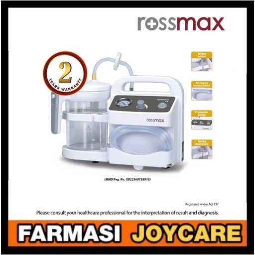 Rossmax V5 "Power & Efficiency" Portable Phlegm Suction Unit / Pump ...