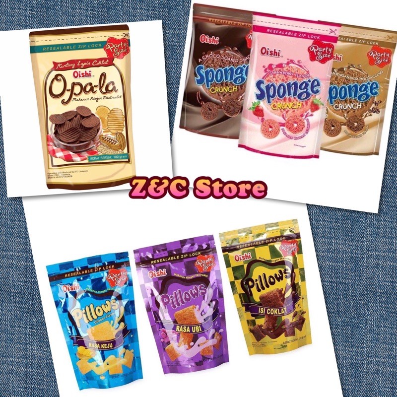 【ReadyStock】Oishi Opala Chocolate Chips 100G 巧克力薯片 [pillow] [sponge ...
