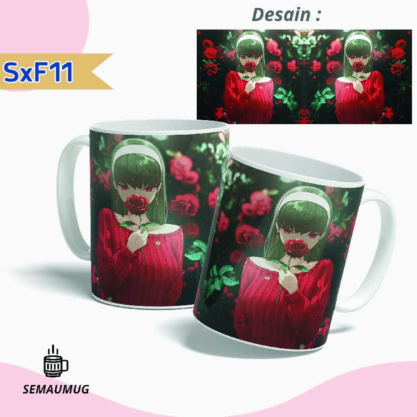 Mug ANYA LOID YOR FORGER SPY X FAMILY Gift ANIME Glass Cup PRINT CUSTOM ...