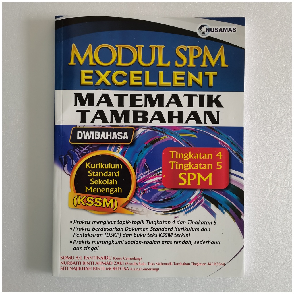 [2022] Buku Latihan MODUL SPM EXCELLENT MATEMATIK TAMBAHAN Dwibahasa ...