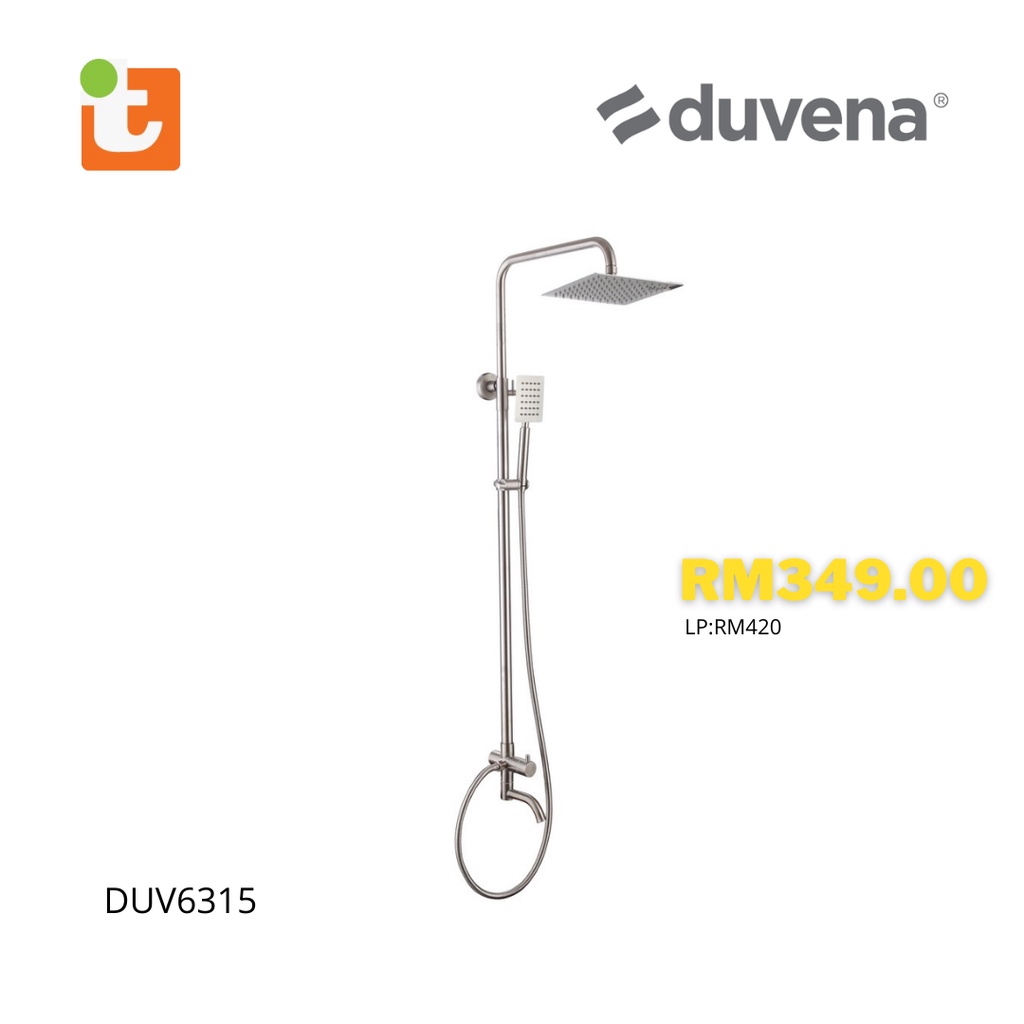 [Itoli Ceramic] DUVENA 3 WAY EXPOSED SHOWER SET MATT S/ STEEL SUS304 ...