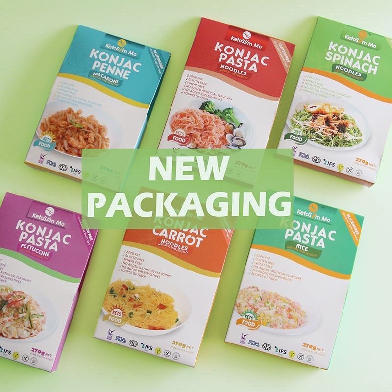 【16 Flavor】KetoSlim Mo Konjac Pasta / Konjac Rice 零脂肪魔芋粉 魔芋面 魔芋饭 Moyu ...