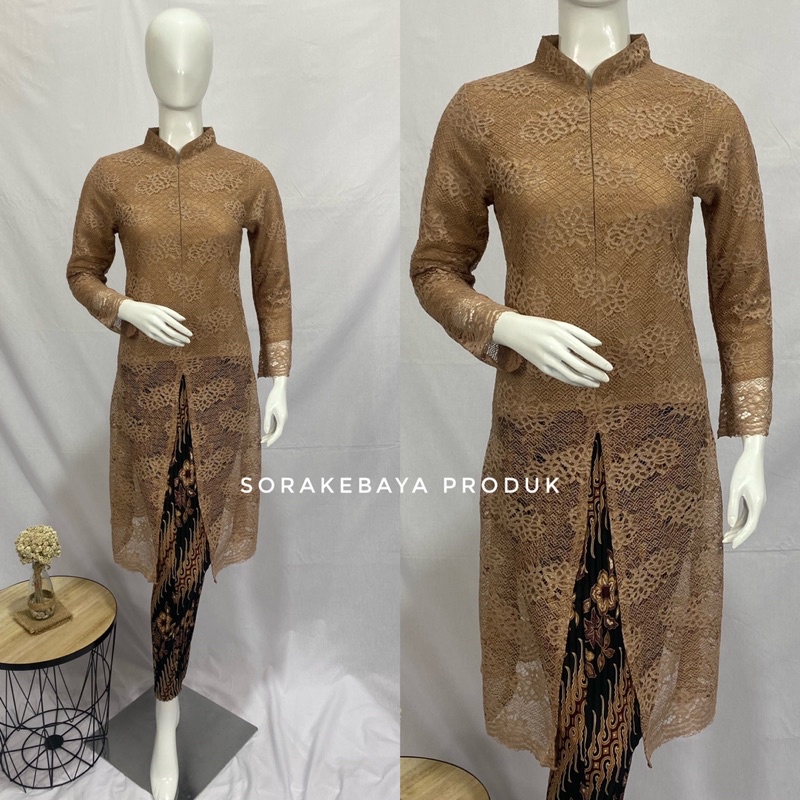 Wili MUSLIM / MODERN BROCAT KEBAYA SHANGHAI COLLAR TUNIC MODEL / LATEST ...