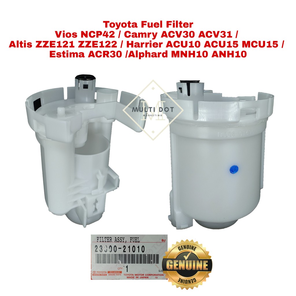 Toyota Fuel Filter 23300-21010 Harrier Estima Altis Camry Vios Alphard ...