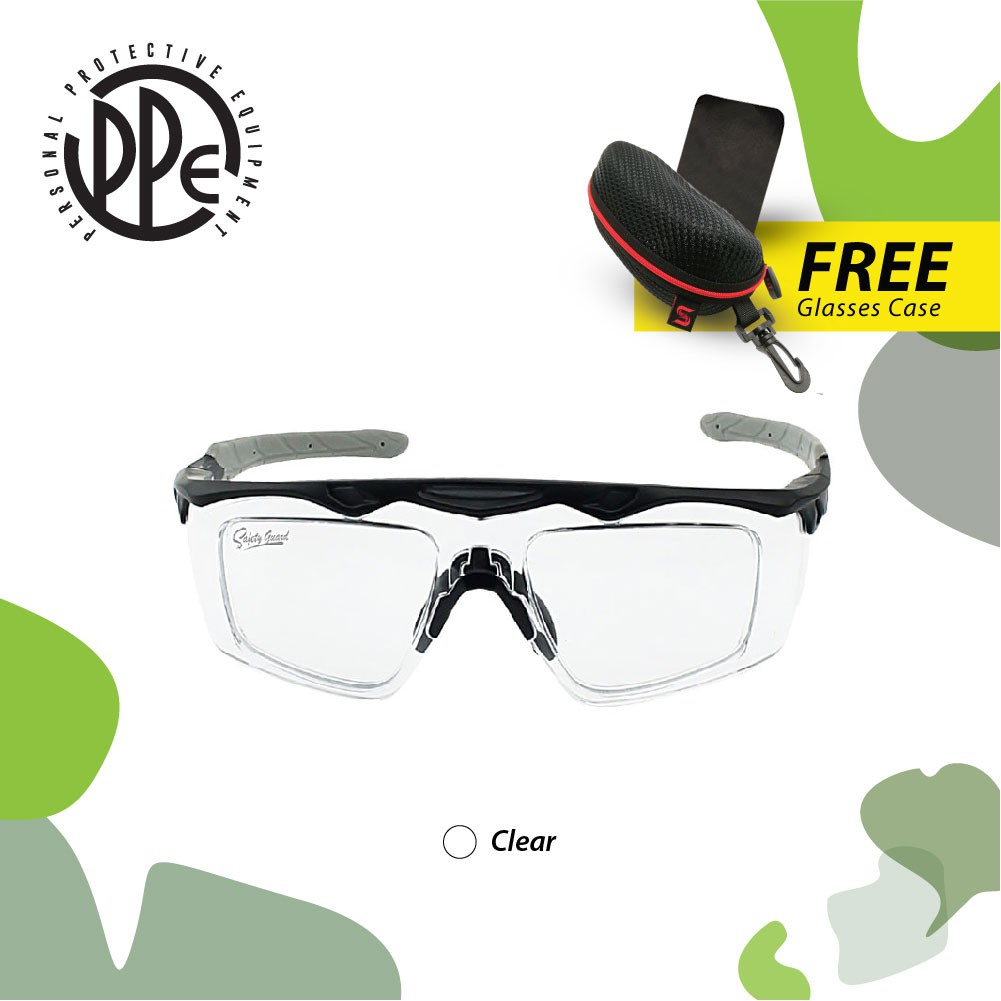 DOSH SIRIM Safety Guard S-207 Rx-able Prescription Ready Safety Glasses ...