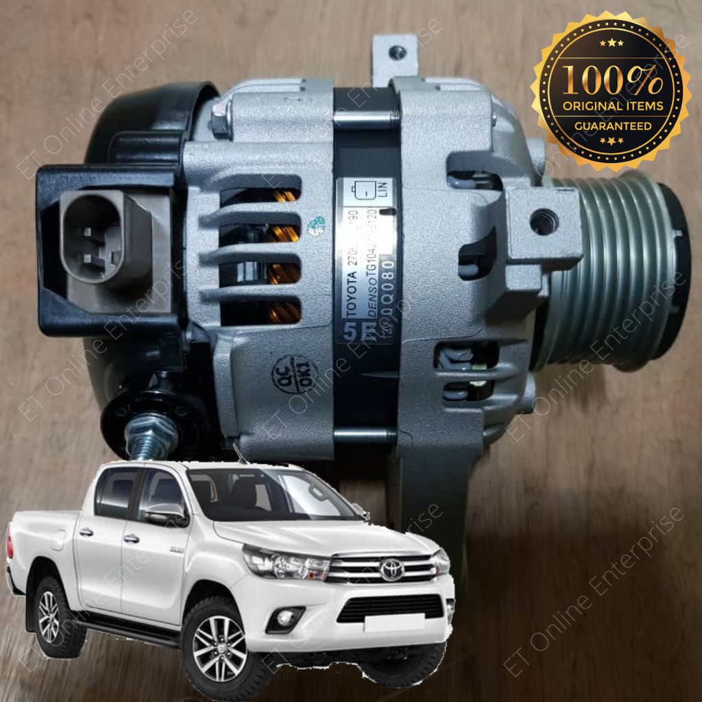 【Ready Stock】Genuine Toyota Hilux Revo GUN125 GUN126 Alternator 27060 ...
