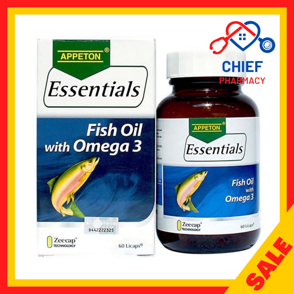 APPETON ESSENTIALS FISH OIL WITH OMEGA 3 CAPSULE BOX60S | Shopee Malaysia