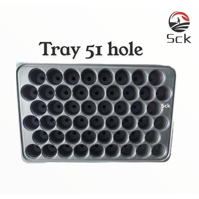 (10-pcs)51 HOLES SEEDLING TRAY/SEMAIAN PLASTIC | Shopee Malaysia