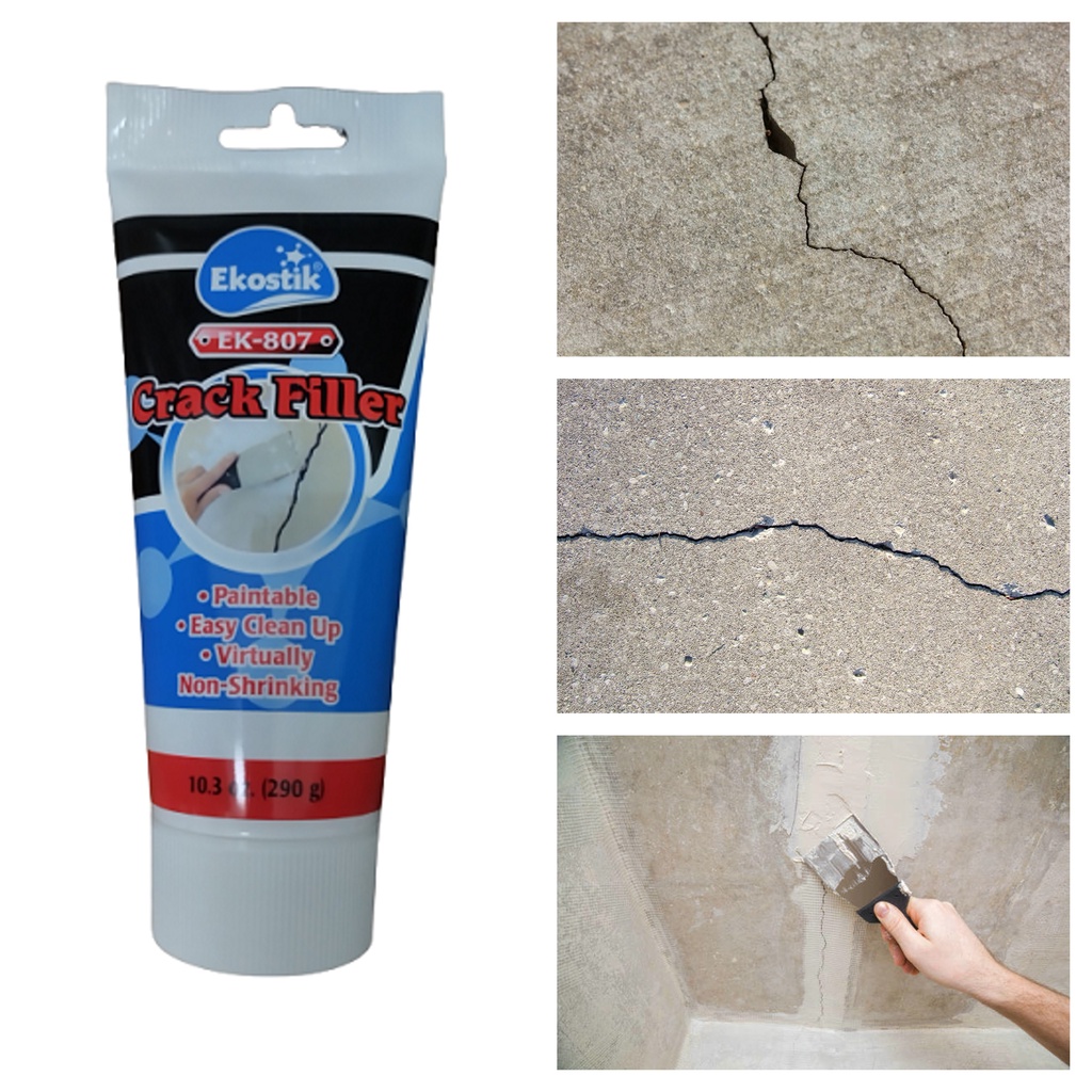 Crack Filler 290 gram White Penampal Rekahan Retak Retakan Lubang ...