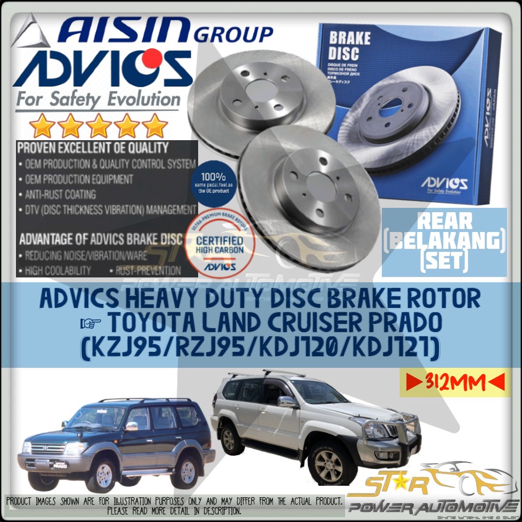 AISIN ADVICS Heavy Duty Toyota Land Cruiser Prado KZJ95 RZJ95 KDJ120 ...