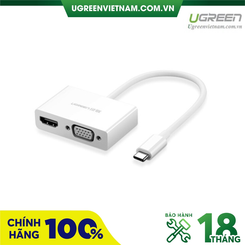 Genuine high-end Ugreen 30843 USB type C to HDMI/VGA conversion cable ...