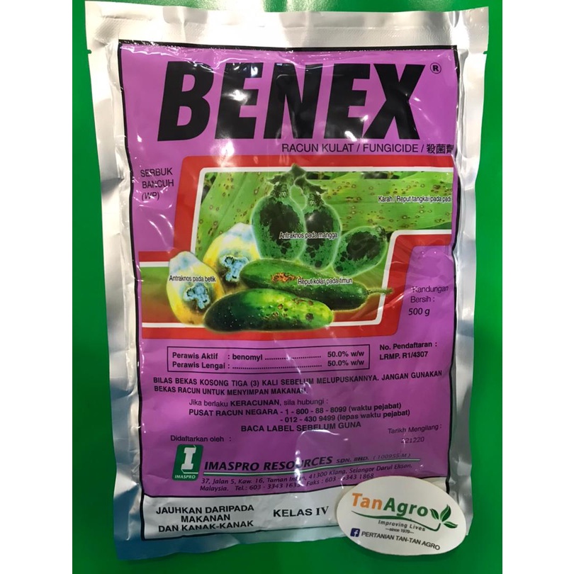 👉🏻ASLI👈🏻Racun kulat Imaspro Benex (A.i benomyl 50%) 500gm | Shopee Malaysia