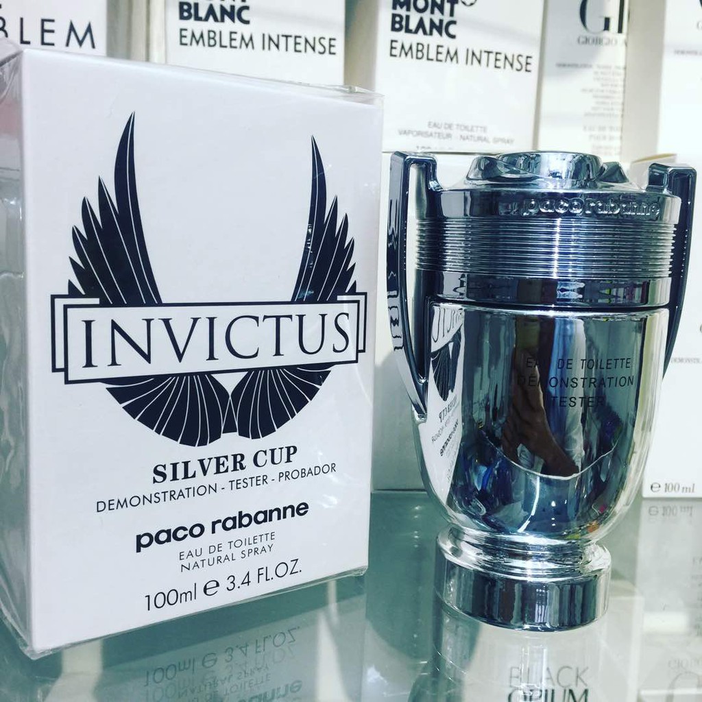 PACO RABANNE Invictus Silver CUP Collector Edition 100ml ORIGINAL ...