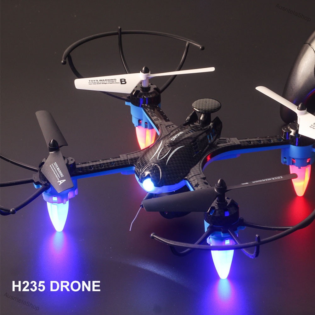 4 Channel RC Drone Mini Headless Mode Helicopter 2.4G 6-Axis Real-time ...
