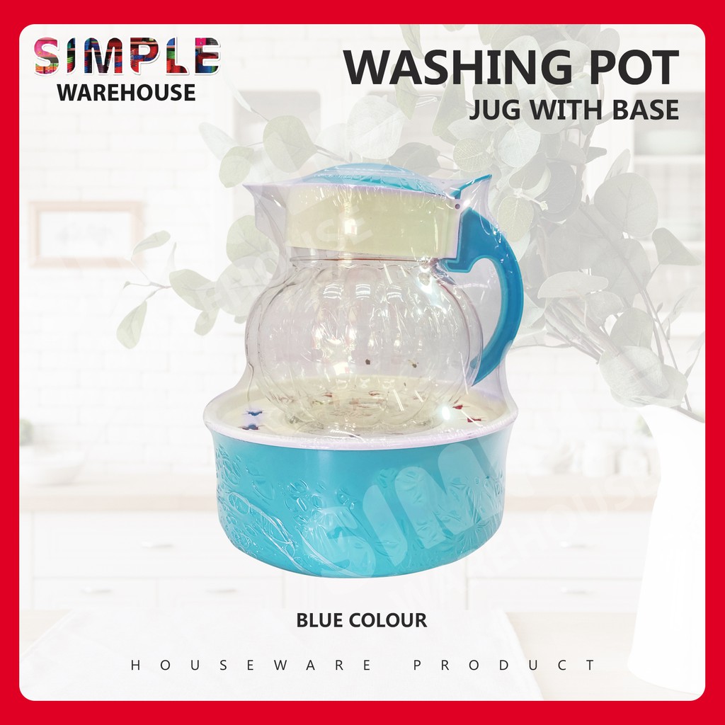 Plastic Clear Washing Pot(Jug & Base) | Shopee Malaysia
