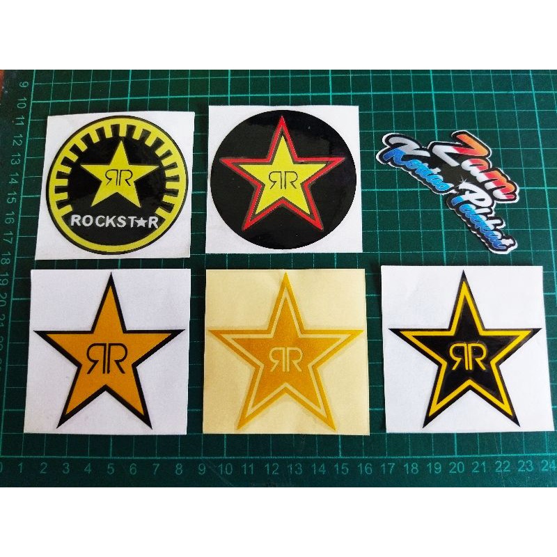 STICKERS ROCKSTAR ENERGY DRINK PANTUL CAHAYA PELEKAT MOTOR | Shopee ...