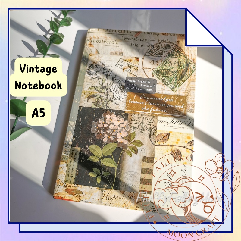 Fluff's European Flower Vintage Notebook Cute Notebook A5 Vintage ...