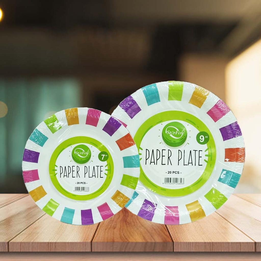 Paper Plate (Rainbow Design) | Shopee Malaysia