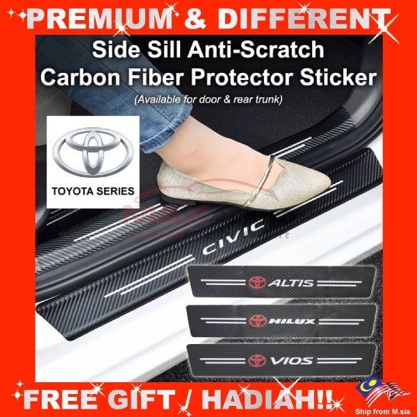 TOYOTA VIOS WISH ALTIS HILUX AVANZA CAMRY INNOVA HARRIER CarDoor Side ...