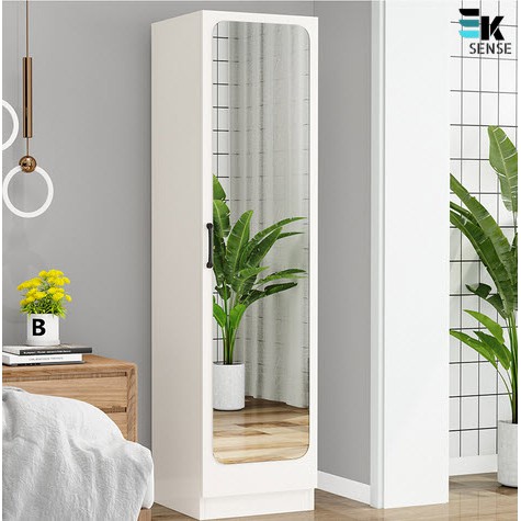 Full Length Mirror with Wardrobe Storage Cabinet Full Body Mirror ...