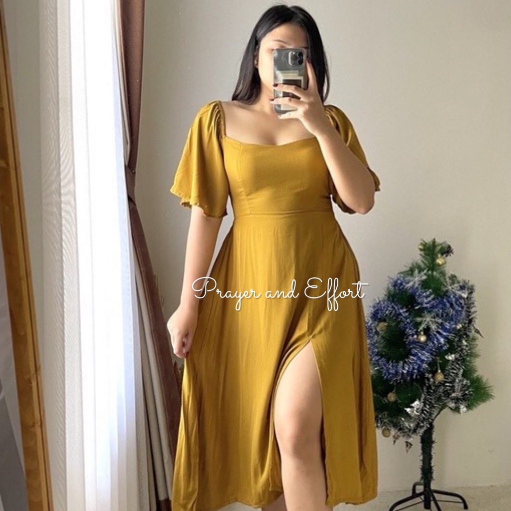 Women's Sabrina Irise Dress NICHA Korean A Line Bodycon Maxi Casual ...