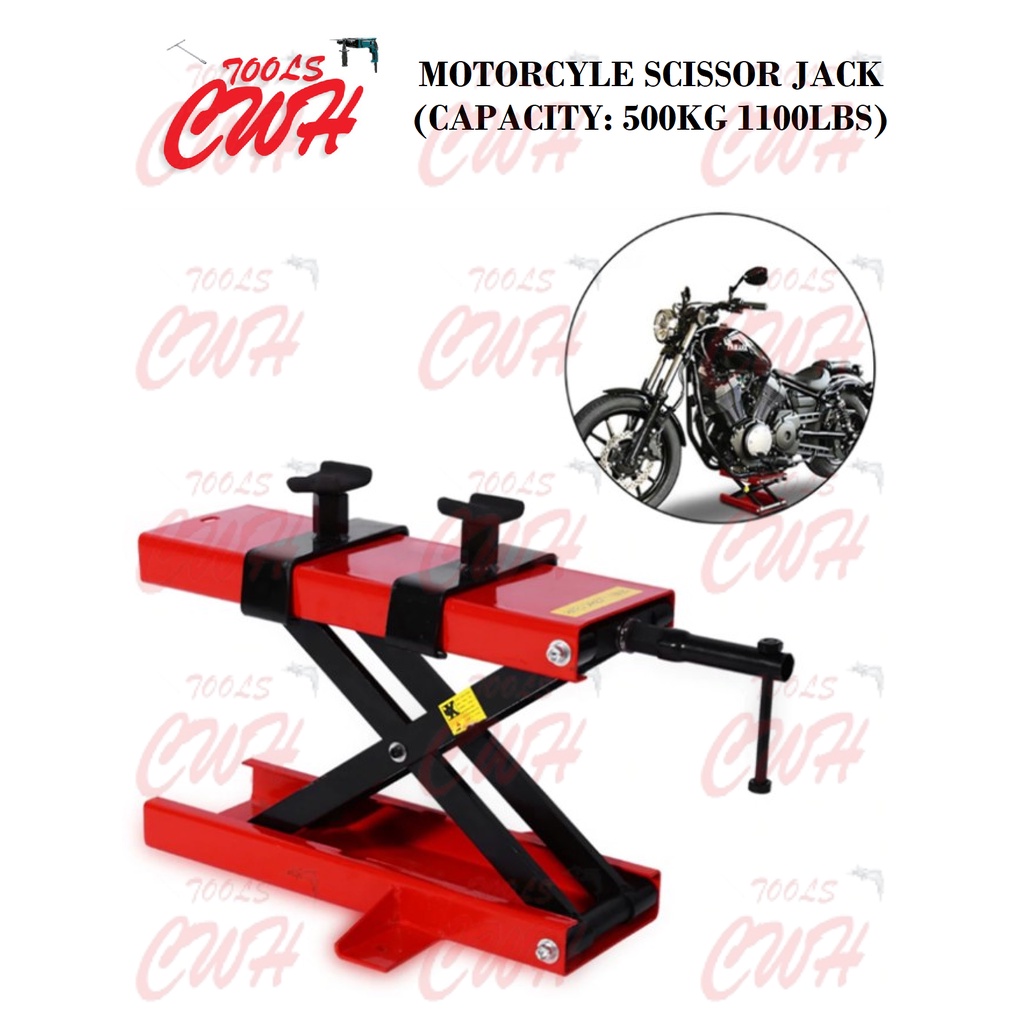 MINI MOTORCYCLE MOTORBIKE BIKE MOTOR SCISSOR HOIST JACK LIFT STAND ...