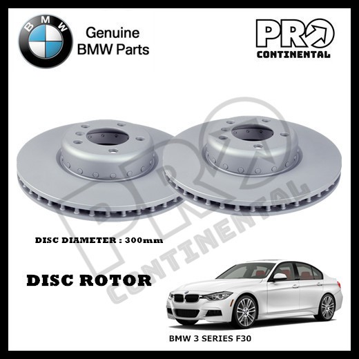 GENUINE BMW 3 SERIES F30 316i 318i 320i FRONT REAR DISC ROTOR [1 PAIR ...