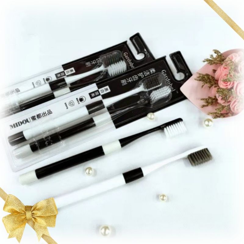 【Ready Stock】MIDOU 蜜都黑白柔洁护齿牙刷 0.01mm MIDOU Toothbrush | Shopee Malaysia