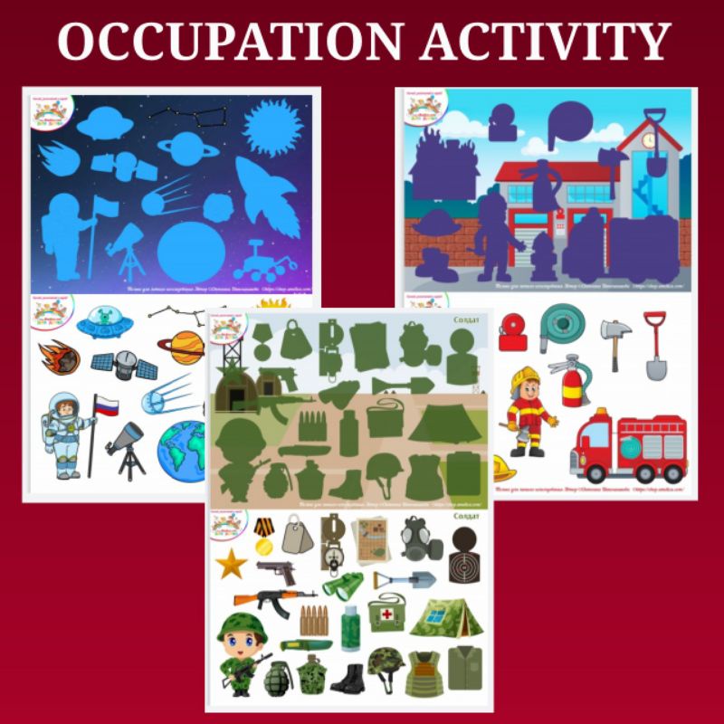 [Laminated] OCCUPATION (KOD OCP-A)busy book & quiet book for kid early ...