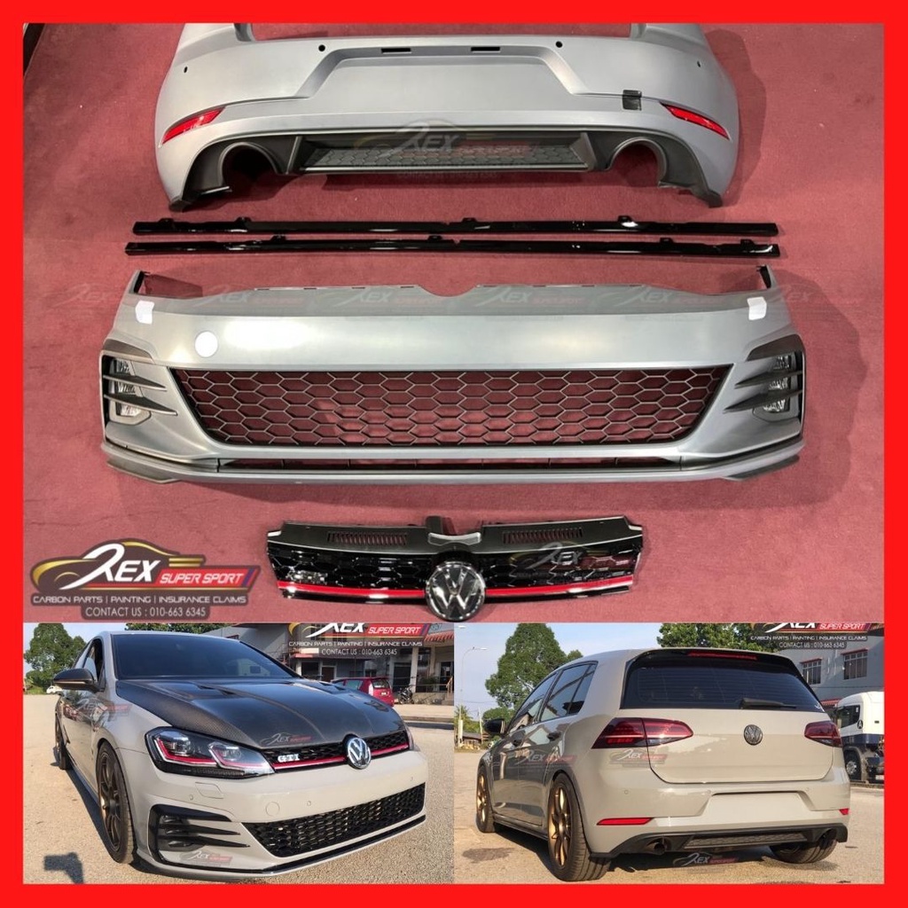 VW Volkswagen Golf MK7 TSI GTI R Convert To MK7.5 GTI Advance Bodykit ...