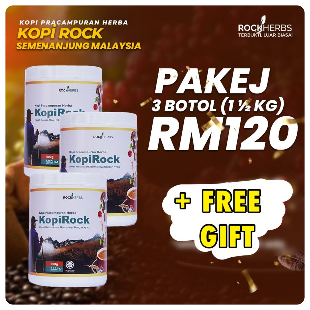FREE SHIPPING DAN COD KOPI ROCK 3 BALANG HARGA PROMOSI [ TANPA GULA ...