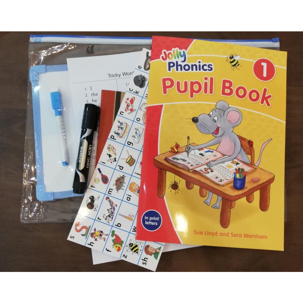 Jolly Phonics Pupil book + include extra learning materials | Shopee ...