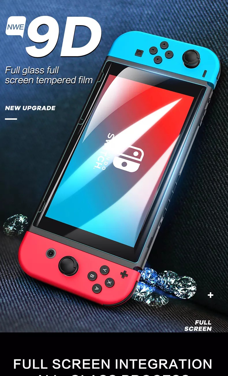 SmartDevil NS Screen Protector For Nintendo Switch OLED / Switch lite / Switch V2 Full Coverage ...