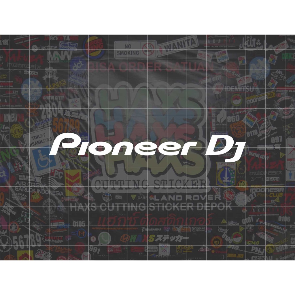 Pioneer Dj Cutting Sticker Size 10 Cm for Motorcycles | Shopee Malaysia