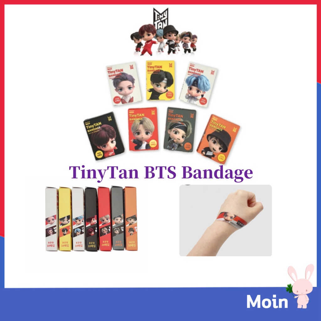 BTS TinyTAN Goods Disposable Daeil Band (1BOX 10ea) | Shopee Malaysia