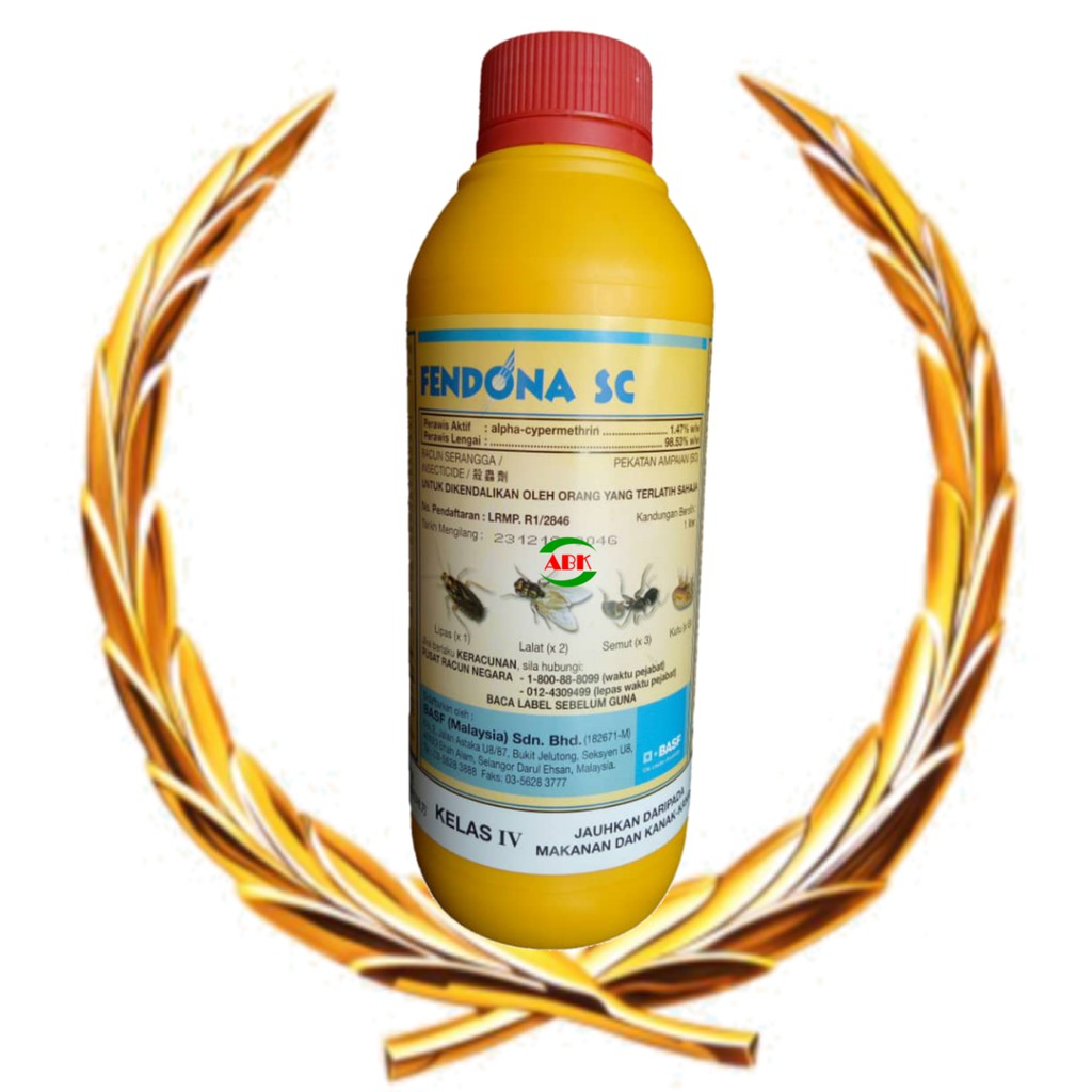 [OFFICIAL SELLER] BASF FENDONA SC INSECTICIDE ALPHA-CYPERMETHRIN 1.47% ...